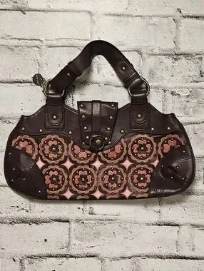 Lulu Guinness | Bags | Lulu Guinness Lulu Embroidered Studded Shoulder ...